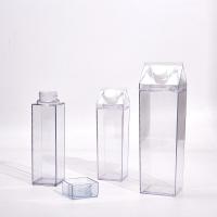 China 16oz 32oz Eco-friendly Kids Water Bottle Clear Milk Carton Custom Design Logo Stocked for sale