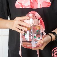 China Convenient Wide Mouth Sports Water Bottle 38oz Custom Design Clear Plastic with Straw for sale