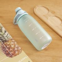 China Stocked Outdoor Activity Gym Portable BPA Free Plastic Sports Water Bottle with Time for sale