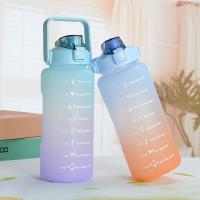 China Custom Logo Acceptable 64 oz Water Bottle Removable Straw for Fitness and Sports for sale