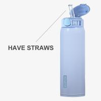 China Direct Drinking 500ml Stainless Steel Insulation Cup with Self-contained Straw 2022 for sale