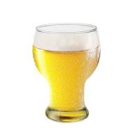 China Customized 400-600ml Drinking Glass Beer Cup With Handle 6.8x24.5cm for sale