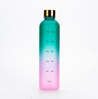 China 32oz Tritan BPA Free Water Jug WITH LID and Time Marker Straw for Fitness Gym Sports for sale