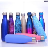 China Thermal Insulation 500ML Stainless Steel Double Wall Vacuum Water Bottle Cola Shape Sublimation Sport Bottle for sale