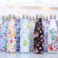 China Thermal Insulation 500ML Stainless Steel Double Wall Vacuum Water Bottle Cola Shape Sublimation Sport Bottle for sale
