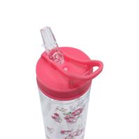 China Customized Portable Pastoral Water Bottle for Girls 7.3x7.9x23.2cm Pastoral Design for sale