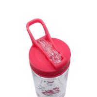 China Customized Portable Pastoral Water Bottle for Girls 7.3x7.9x23.2cm Pastoral Design for sale