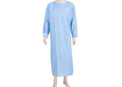 China Non Woven Disposable Surgical Gown / Medical Clothing With Knitted Sleeve for sale