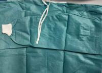 China Waterproof Sterile SMS Disposable Protective Gown For Patients Long Sleeves for sale