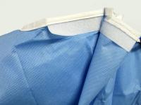 China Hospital Disposable Operating Gowns Non Woven SMS Sterile Fluid Resistant Surgical Gown for sale