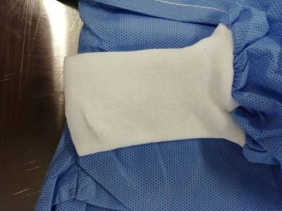 China Sterile Disposable Medical Gowns , Patient Surgical Gowns Blue / Green Color for sale