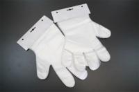 China Polyethylene Food Grade Disposable Gloves Clear How Density Polyethylene Material for sale