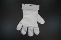 China Flat Pack Disposable Plastic Gloves For Kitchen Food Processing / Medical Use for sale