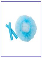 China Disposable Surgical Head Covers / Disposable Bouffant Caps Double Elastic String for sale