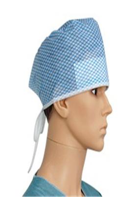 China Polypropylene Disposable Head Covers / Disposable Surgical Caps With Tie On for sale