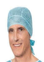 China Polypropylene Disposable Head Covers / Disposable Surgical Caps With Tie On for sale