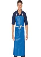 China Blue Color Disposable Plastic Aprons Protective Clothing Oil Resistant Free Samples for sale