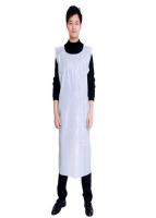 China Anti Bacteria White Disposable Aprons / Disposable Plastic Smocks Infection Control for sale