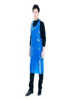 China Flat Pack Disposable Lab Aprons ，Plastic Disposable Aprons With Round Neck for sale