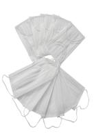 China White Disposable Medical Mask Non Woven Preventing Flu Secluded Resistant for sale