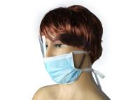 China Hygienic Protective Disposable 3 Ply Face Mask With Transparent Eye Shield for sale