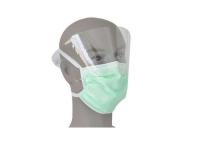China Disposable Antiviral Hygiene Mask With Transparent Shield Chemical Resistant for sale