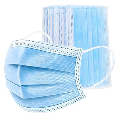 China 3 PLY Disposable Non Woven Face Mask Earloop Type Single Use for sale