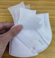 China White Color Folding FFP2 Respirator Mask Antibacterial for Public Place for sale