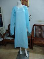 China Non sterile Level 2 Waterproof CPE Gown With Thumb Loop for sale