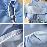 China 2XL 63gsm Hooded Disposable Coverall With Shoe Cover for sale