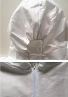 China CAT III Single Use Blue Hooded Non Woven Coverall for sale