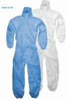 China CAT III Single Use Blue Hooded Non Woven Coverall for sale