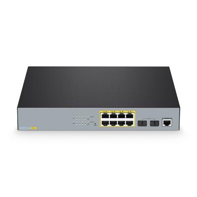 China Comelink 8-Port Gigabit Ethernet L2+ PoE+ Switch, 8 x PoE+ Ports 130W, with 2 x 1Gb SFP, Fanless for sale