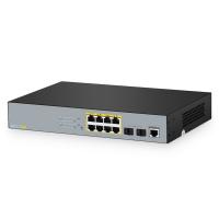 China Comelink 8-Port Gigabit Ethernet L2+ PoE+ Switch, 8 x PoE+ Ports 130W, with 2 x 1Gb SFP, Fanless for sale