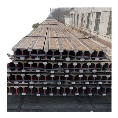 China Baotou Steel GOST P65 R65 Railway Steel Rail Heavy Duty 180mm Height 150mm Base for sale
