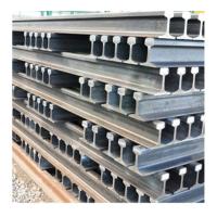 China Baotou Steel GOST R65 P65 Railroad Steel Rail Heavy Railway Rail 180mm Height 25m Length for sale