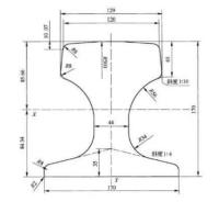China Crane Rail QU80 QU100 QU120 Grade U71Mn YB/T5055-93 12m to 25m Length for Railway for sale