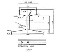 China GB11264 55Q 30kg/m Light Steel Railway Rail Hot Rolled Train Rail 6m-12m for sale
