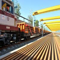 China UIC60 UIC54 Steel Rail UIC 860 Standard 900A 1100 R260 High Speed Railway Rail 54.77kg/m for sale