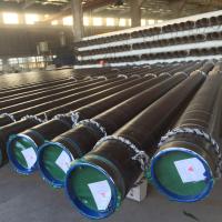 China DIN 30670 3LPE Coated Seamless Carbon Steel Pipe Yellow Jacket 38mm-1620mm OD for sale
