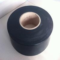 China PE Polyethylene Pipe Anti-corrosion Tape 0.51mm Black Wrap Tape for Steel Pipe Coating for sale