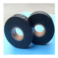 China PE Polyethylene Pipe Anti-corrosion Tape 0.51mm Black Wrap Tape for Steel Pipe Coating for sale