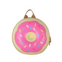 China Supercute Custom Toddler Backpack Cartoon Doughnut Design Kids Schoolbag for sale