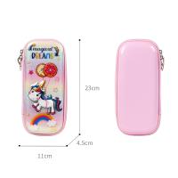 China Supercute Waterproof 3d Pencil Case Custom Unicorn Hard Eva Kawaii Stationery Bag for sale