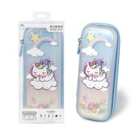 China SuperCute EVA Translucent Custom Pen Case Cartoon Kawaii Pencil Case Bag For Kids for sale