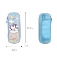 China SuperCute EVA Translucent Custom Pen Case Cartoon Kawaii Pencil Case Bag For Kids for sale