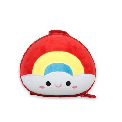 China Supercute OEM Toddler Kids Bag 3d Rainbow Cartoon Plush Rainbow Bag For Children for sale