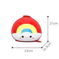 China Supercute OEM Toddler Kids Bag 3d Rainbow Cartoon Plush Rainbow Bag For Children for sale