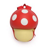 China Supercute Personalized Toddler Backpack Baby Kids Mushroom Backpack With Zipper for sale