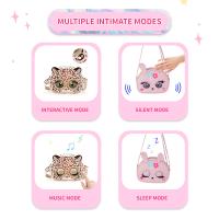 China Supercute Little Girls Shoulder Bag Intelligent Interactive Voice Blinking Bag for sale